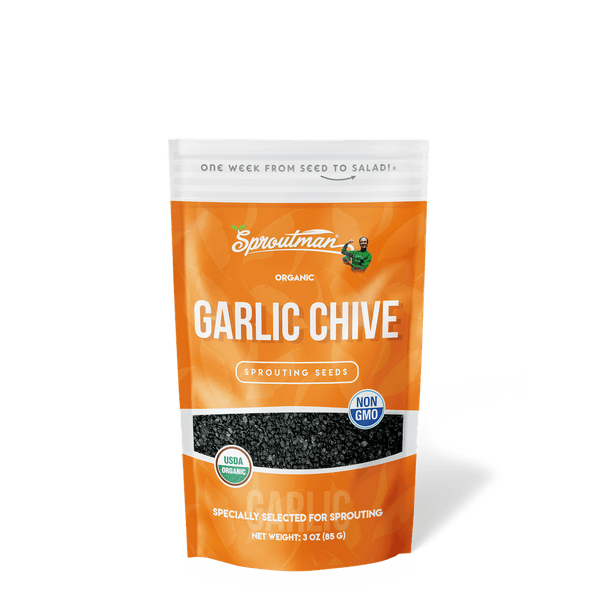 Organic Garlic Chive Sprouting Seed | Sproutman